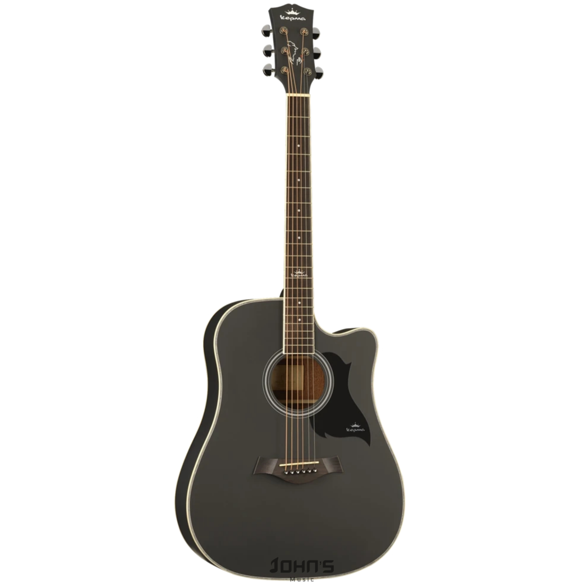 Kepma D1C Acoustic Guitar Black Matt | Shop online in India | JohnsMusic.in
