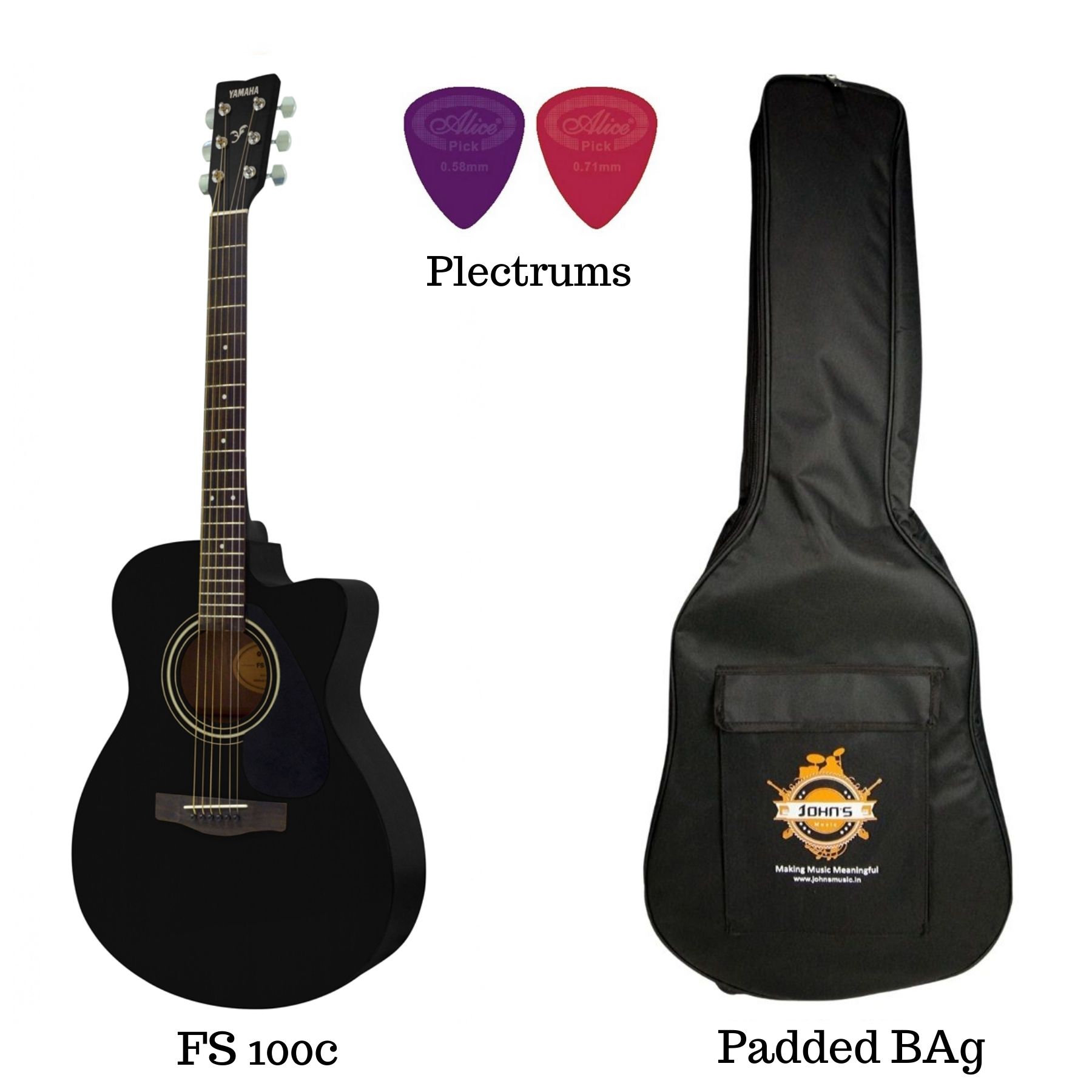Yamaha FS100c Acoustic Guitar | JohnsMusic.in